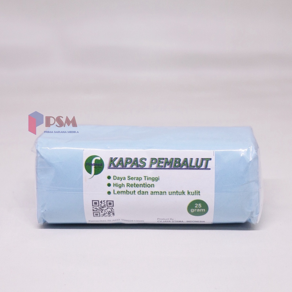 Jual Kapas Pembalut Gulung Putih 25gram Nasaco / Kapas Pembersih Luka ...