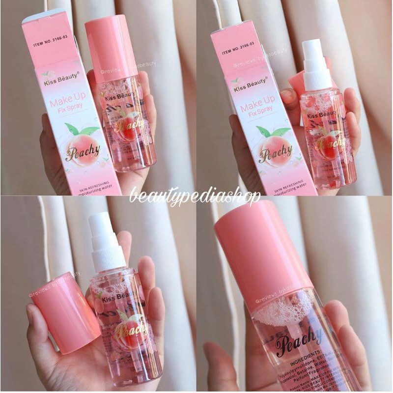 Jual kiss beauty peach setting spray | Shopee Indonesia