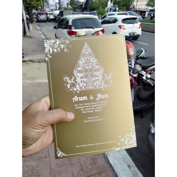 Jual Undangan Gold Customs atau Tinta Emas | Shopee Indonesia