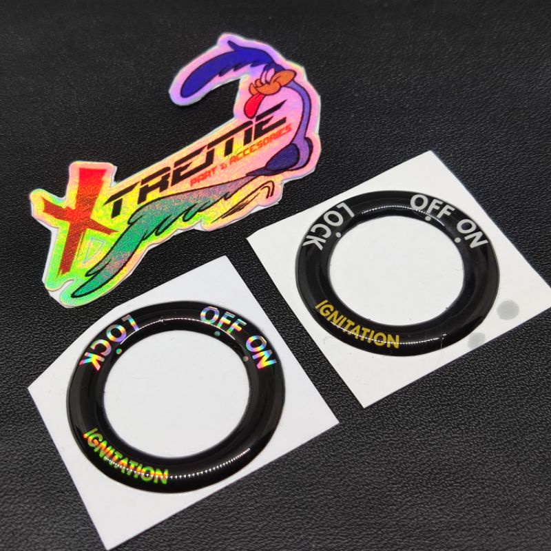 Jual Stiker Label Kunci Kontak Ninja R SS RR Sticker Model Timbul ...