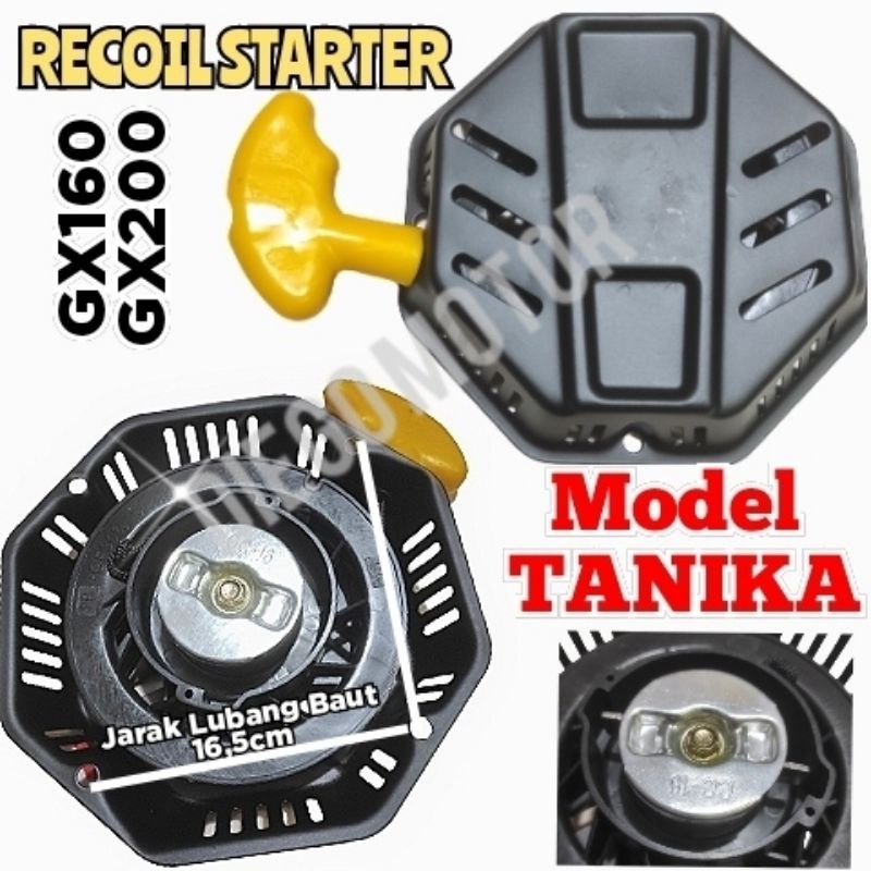 Jual GX160 GX200 TANIKA Recoil Starter Tarikan Engkol Mesin Penggerak Mesin Tanika 230 240 ...