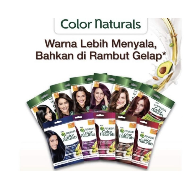 Jual garnier semir sachet saset garnier hair color 01 hitam 03 coklat ...