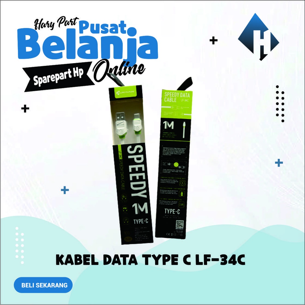 Jual Kabel Data Type USB Fast Charging LF-34C | Shopee Indonesia