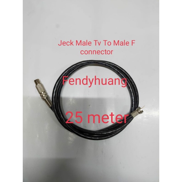 Jual Kabel antena digital Receiver jack Tv male besi to jack male F ...