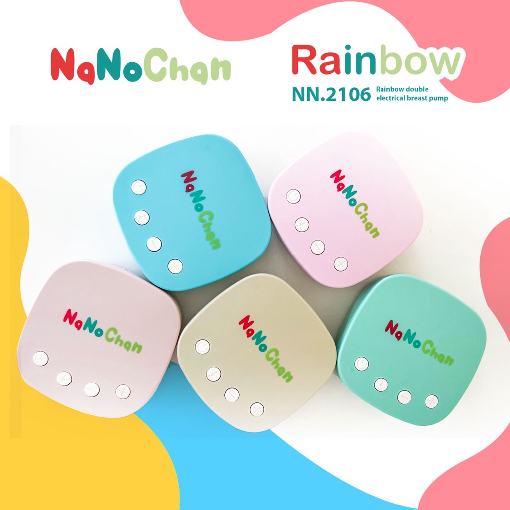 Jual Nanochan breast pump double electric rainbow NN2016 nano chan pompa asi double pump FREE ...