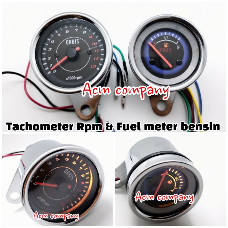 Jual Paket Speedometer Spidometer Tachometer rpm Plus Fuel meter bensin ...