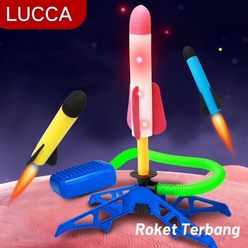 Jual Mainan Roket Terbang Ketapel Menginjak Pedal Rocket Playset untuk ...