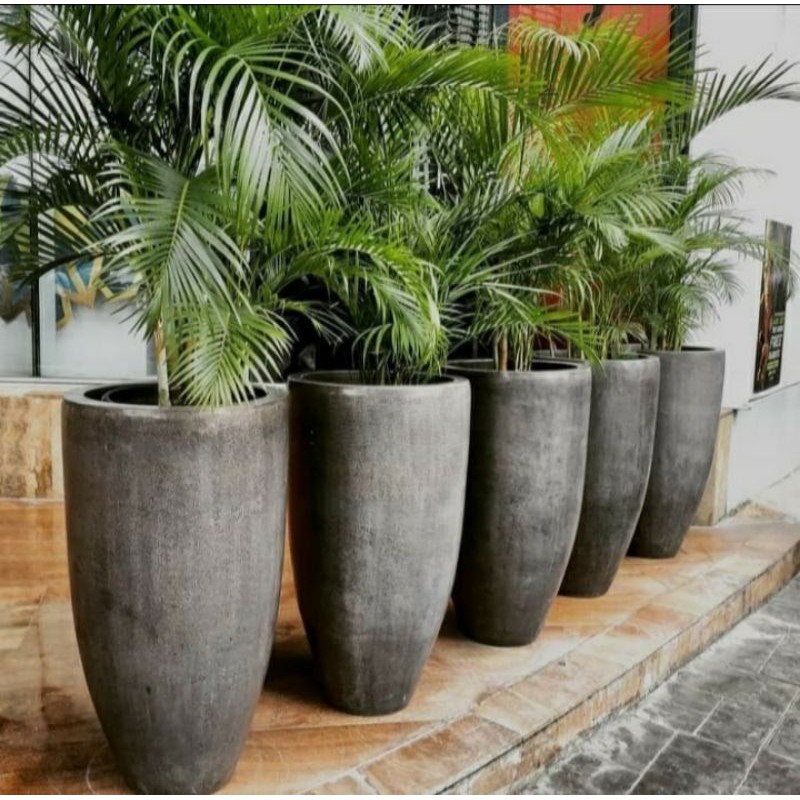 Jual Pot Taman Terazzo tipe Vas Tinggi Unik dan Elegan | Shopee Indonesia