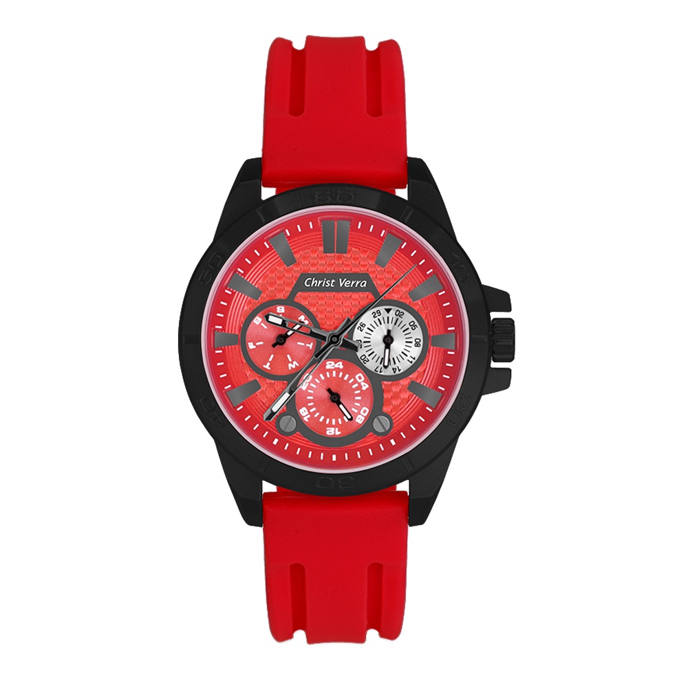 Jual Christ Verra Casual Women's Watches CV 64009L-36 RED | Shopee ...
