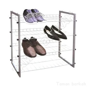 Jual KRISBOW RAK SEPATU 4TINGKAT - SHOE RACK 4 TIER SILVER | Shopee ...