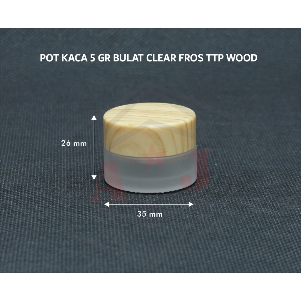 Jual Pot Kaca 5 g / Pot Cream / Pot Hitam / Kaca Kayu / Kaca Cream ...