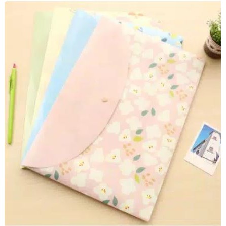 Jual Map A4 Motif Bunga Bahan PVC / Folder A4 / Document holder ...