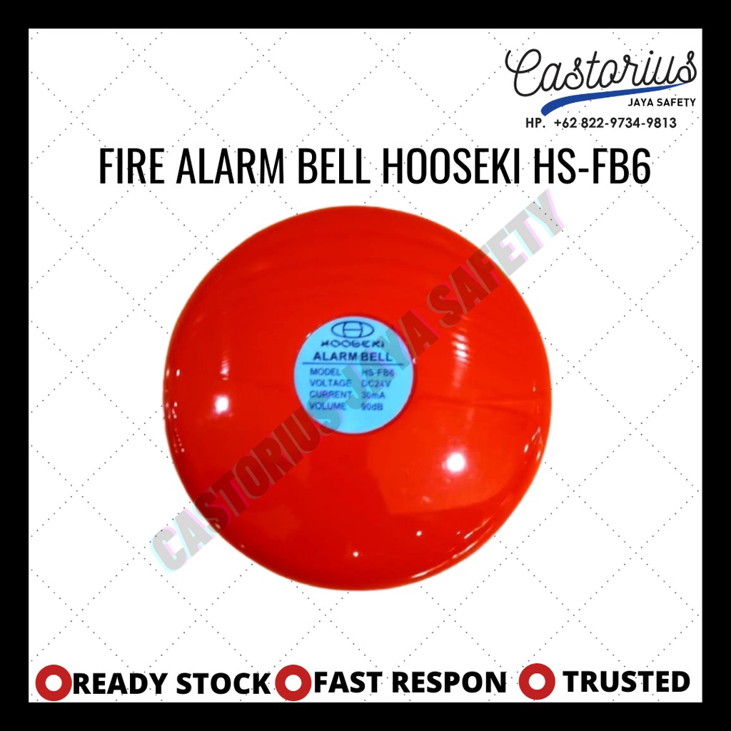 Jual FIRE ALARM BELL HOOSEKI HS-FB6 ALAT PENDETEKSI KEBAKARAN | Shopee ...