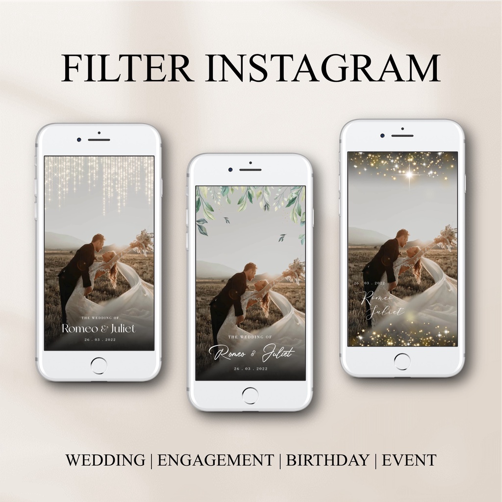 Jual FILTER INSTAGRAM WEDDING/ENGAGEMENT | Shopee Indonesia