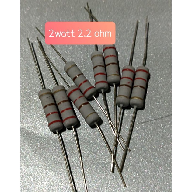 Jual 10BUAH RESISTOR 2WATT 2.2 OHM 2 WATT 2,2 OHM 2.2OHM 2 WATT | Shopee Indonesia