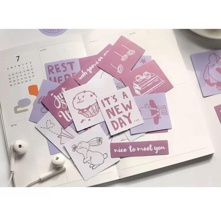 Jual FD013 -- 60PCS Aesthetic Journal Sticker Pack / BUJO Sticker ...