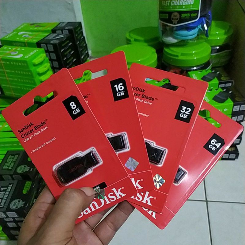 Jual FLASHDISK SANDISK 64GB 32GB 16GB 8 GB FLASH DISK ORIGINAL GARANSI ...