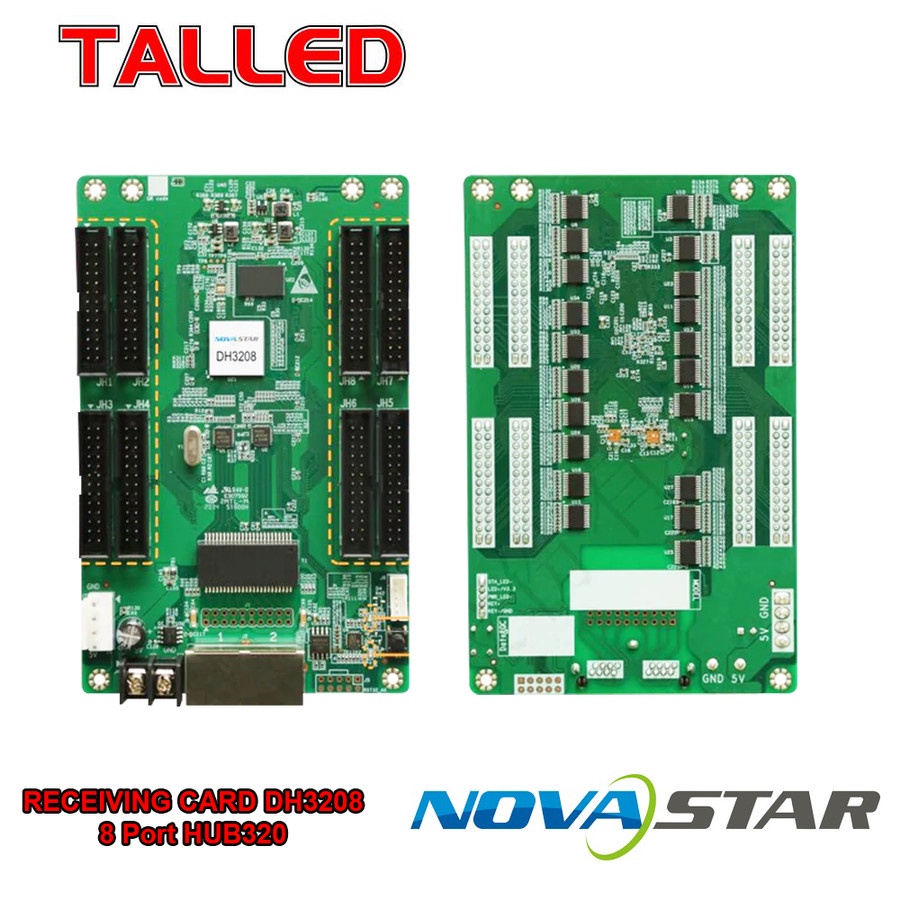 Jual RECEIVING CARD NOVASTAR DH3208 VIDEOTRON 8 PORT HUB320 JNJ TALLED ...