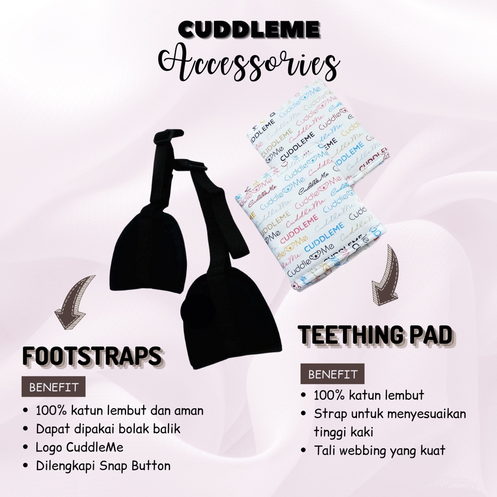 Jual [Cuddlemestore] Cuddleme / Cuddle me Footstrap+teething pad (Bundle) | Shopee Indonesia