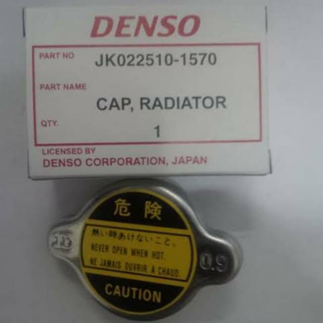 Jual Tutup radiator Cap radiator 0.9 ORIGINAL ORI ASLI DENSO Kijang ...
