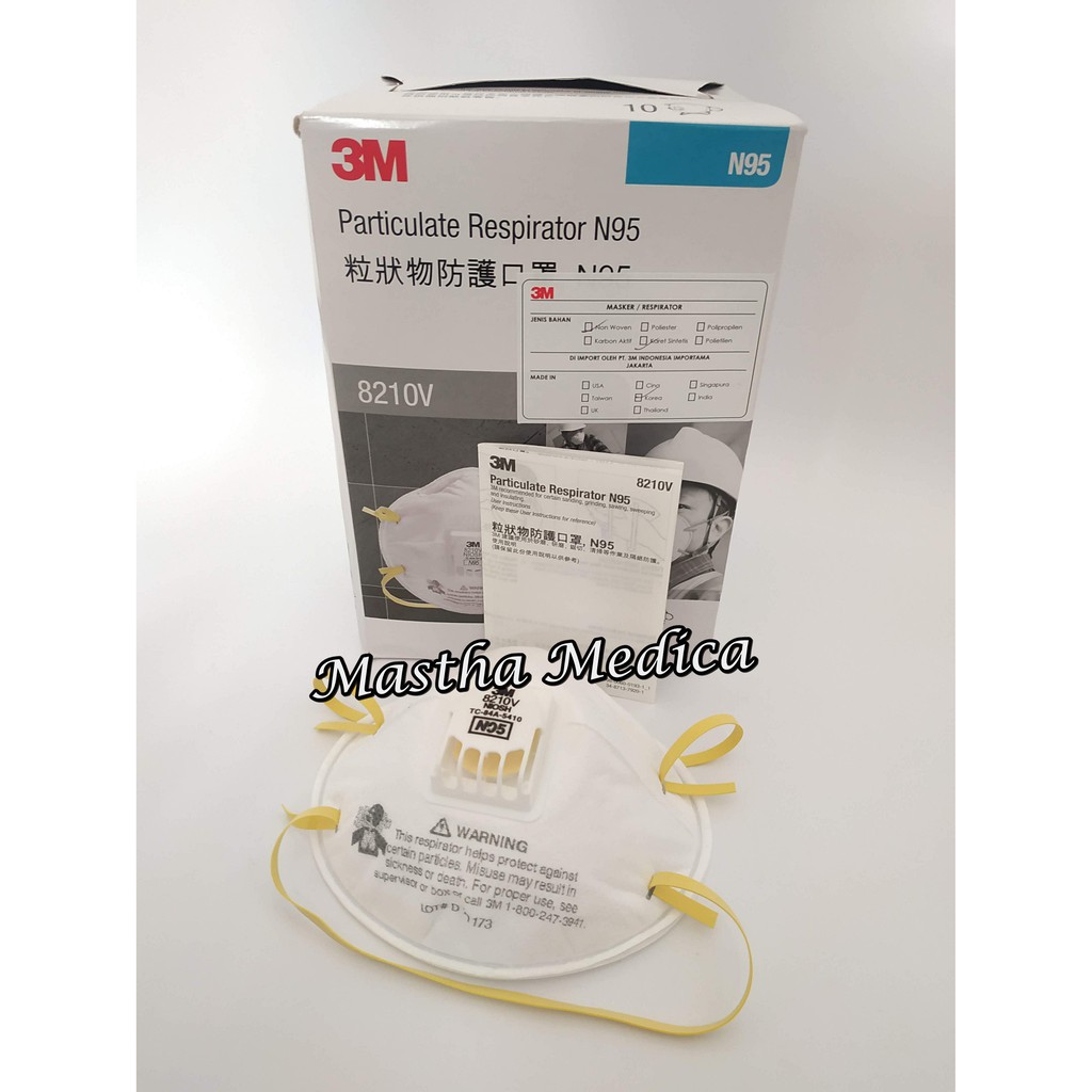 Jual Masker Debu Medis 8210V Dust Mask 3M | Shopee Indonesia