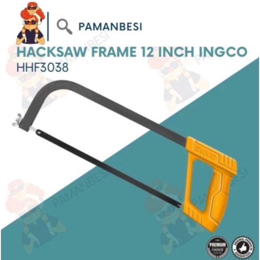 Jual Hacksaw Frame (12"/300mm) INGCO HHF3038 Stang Gagang Gergaji Besi ...