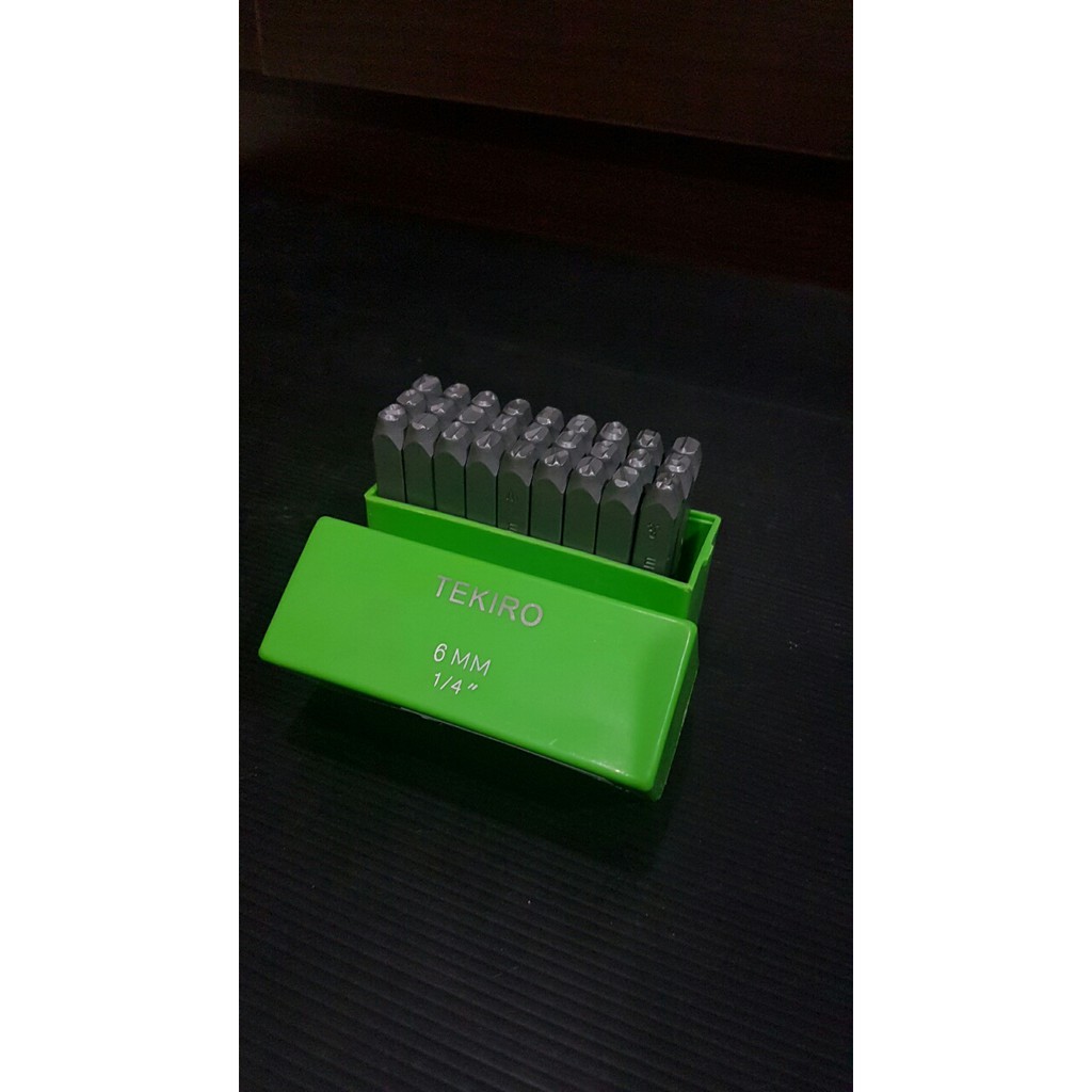 Jual GRIP BESI STEMPEL HURUF ALPHABET ISI 27 PCS 6 MM TEKIRO / LETTER ...