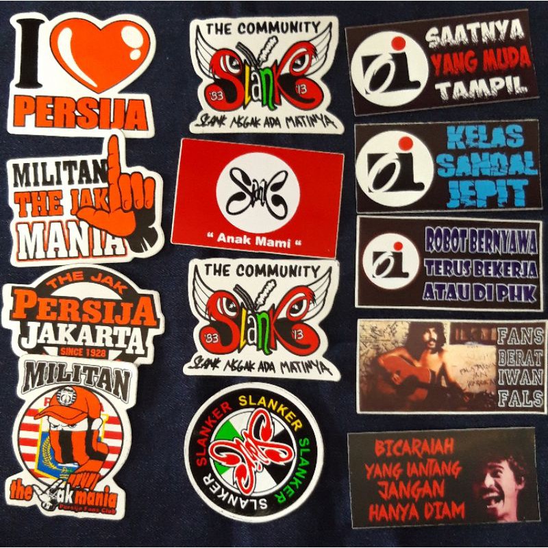 Jual STIKER OI / STIKER IWAN FALS / STIKER PERSIJA / STIKER SLANK ...