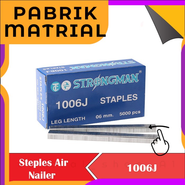 Jual alat ISI REFIL STAPLES PAKU TEMBAK ANGIN STEPLES AIR NAILER 1006J ...