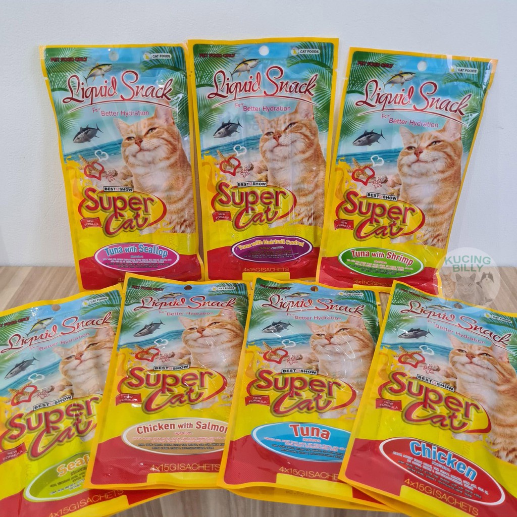 Jual Super Cat Liquid Snack 15gr (1biji) | Shopee Indonesia