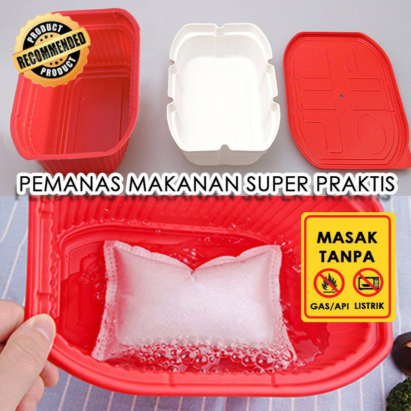 Jual FLAMELESS Pemanas Hotpot /alat masak traveling tanpa api gas / box ...