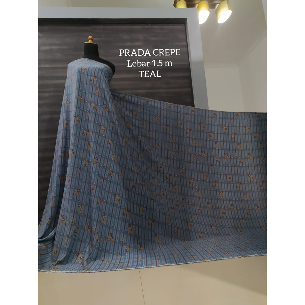 Jual Bahan kain PRADA CREPE Kualiatas Premium | Shopee Indonesia