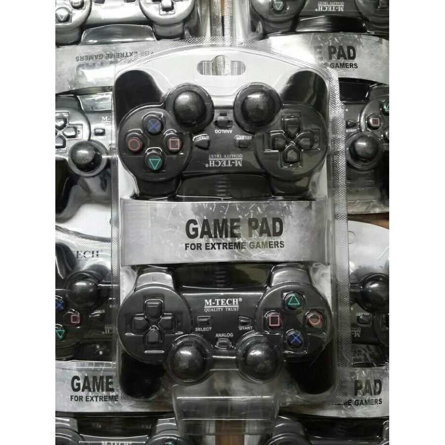 Jual Stik PC / Gamepad USB Double Hitam Joystick PC Getar Kualitas ...