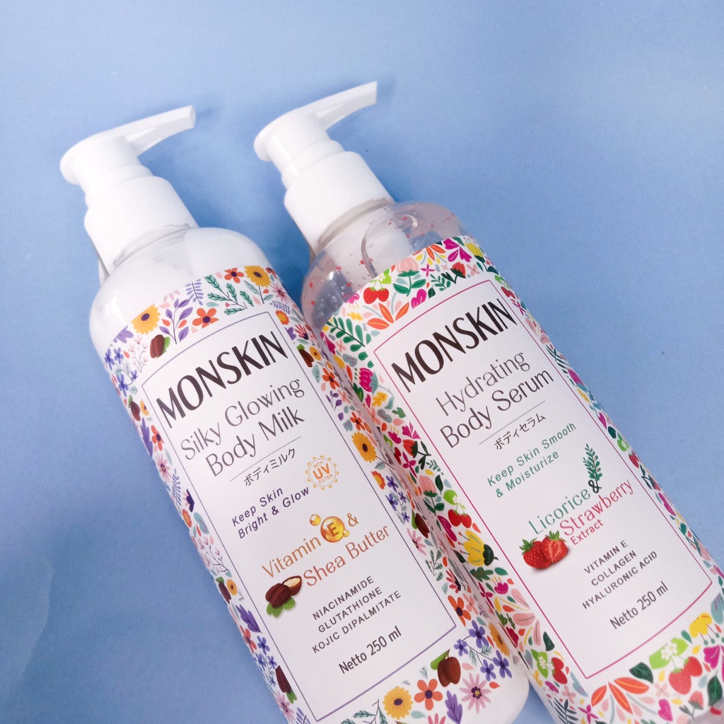 Jual MONSKIN Silky Glowing Body Milk 250ml | Shopee Indonesia