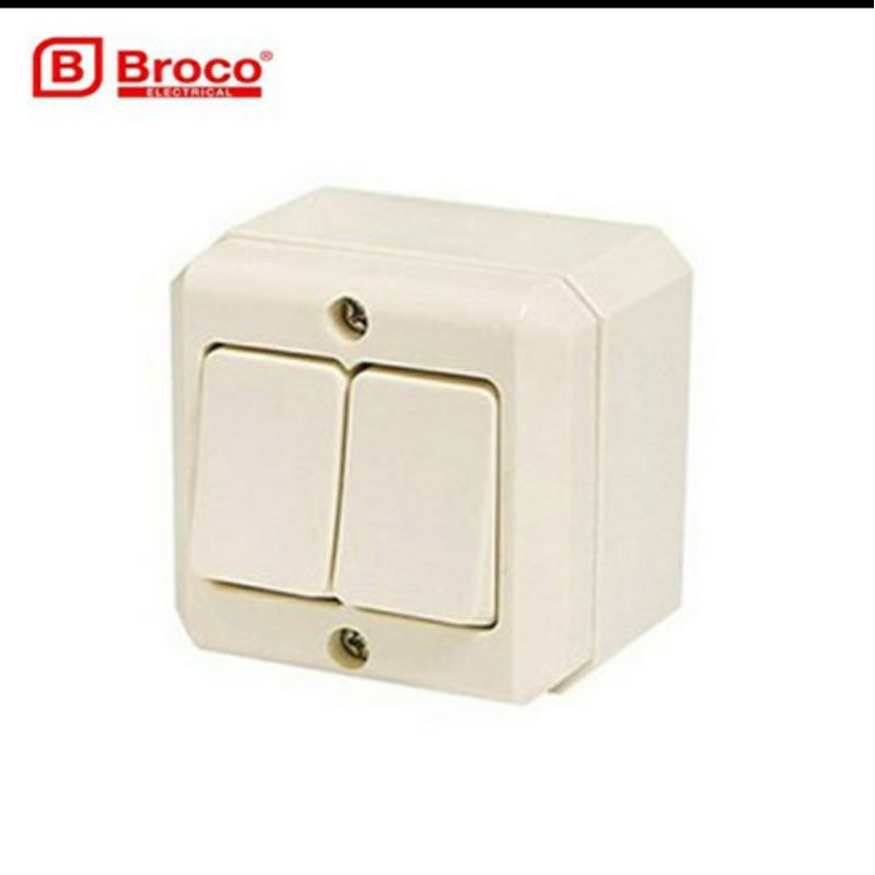 Jual Saklar Seri / Ganda / Double Persegi Broco New Gee Outbow 1622011 ...