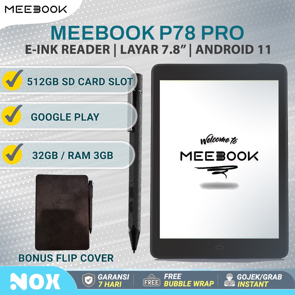 Jual 7.8"INCH Meebook P78 Pro E-ink eBook eInk tablet ANDROID 11 reader ...