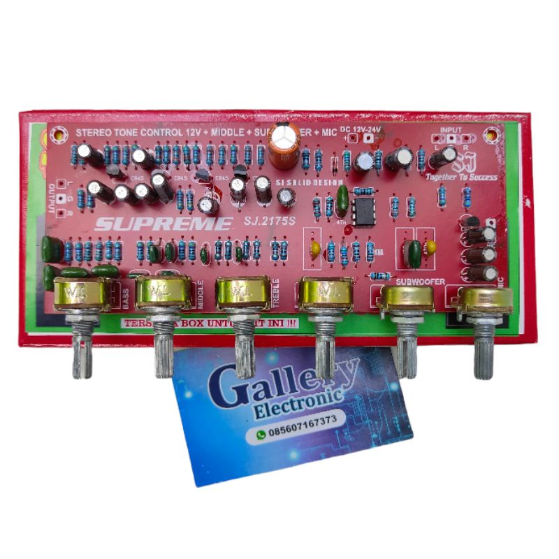 Jual Kit Tone Control SUPREME kontrol DC Stereo Middle Midle ...