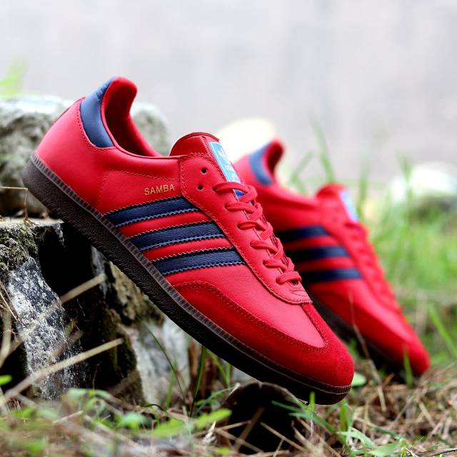Jual ADIDAS SAMBA RED DEVIL ORIGINAL MADE IN INDONESIA | Shopee Indonesia