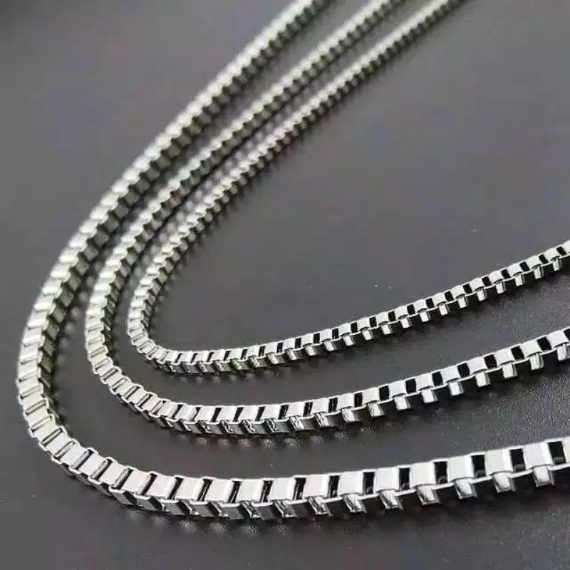 Jual Kalung Titanium Model Itali Warna Silver & Emas Anti Karat Untuk ...