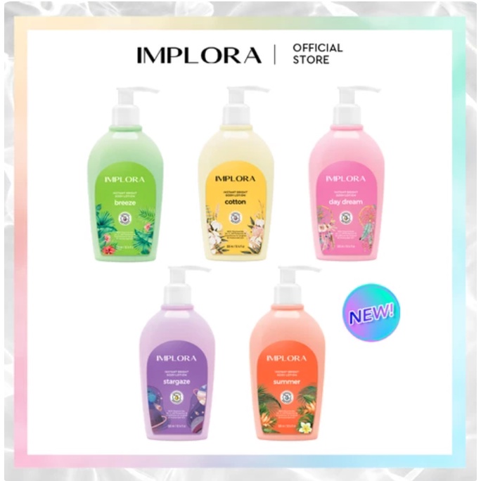 Jual IMPLORA INSTANT BRIGHT BODY LOTION 300ml - BRIGHTENING & WHITENING ...