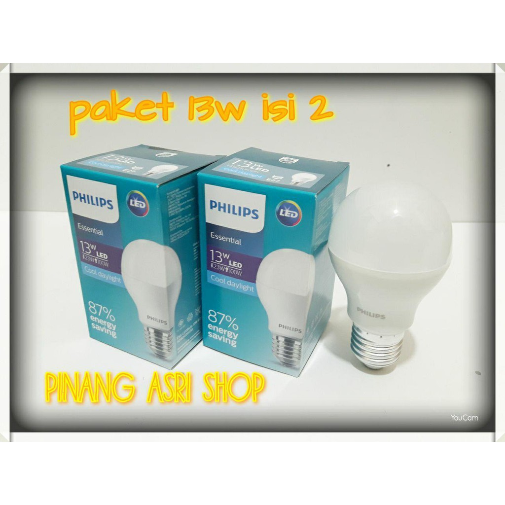 Jual Paket Lampu LED Philips Mycare 12 watt multipack 12w Philip Putih Ganti Bulb 13 Beli 3 ...