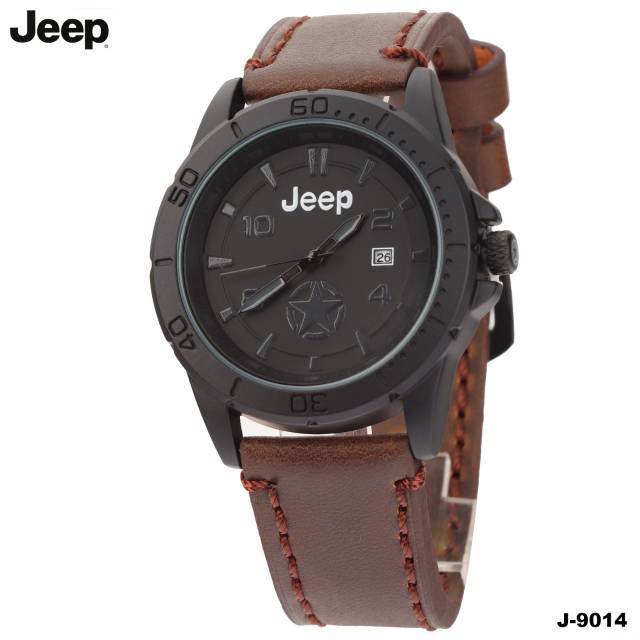 Jual Jam kulit super premium Formal jam pria terbaru JEEP tanggal ...