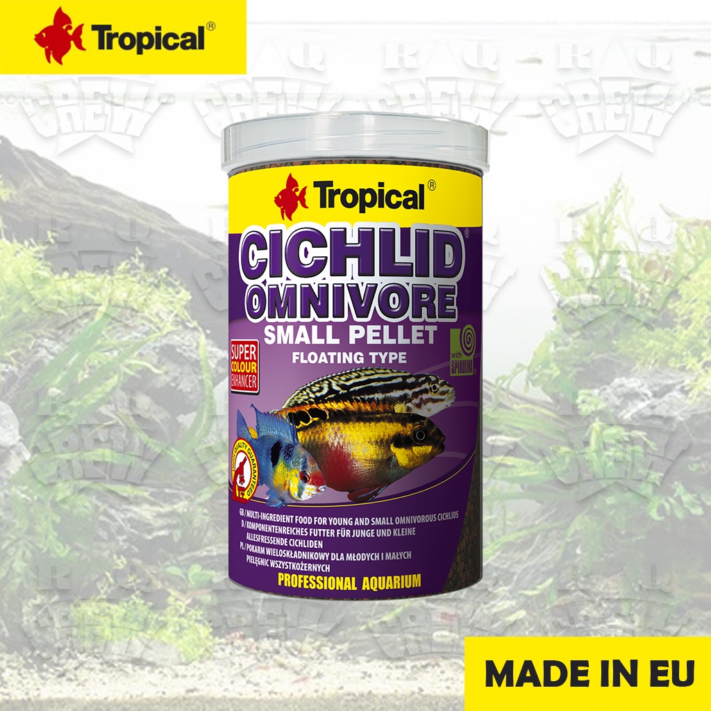 Jual TROPICAL Cichlid Omnivore Small Pelet Pakan Vitamin Makanan Ikan ...