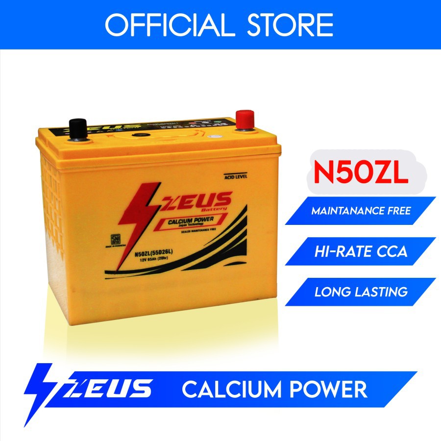 Jual Aki Mobil Kering N50ZL 55D26L Toyota (Crown, Cresida, New Hilux) | Shopee Indonesia