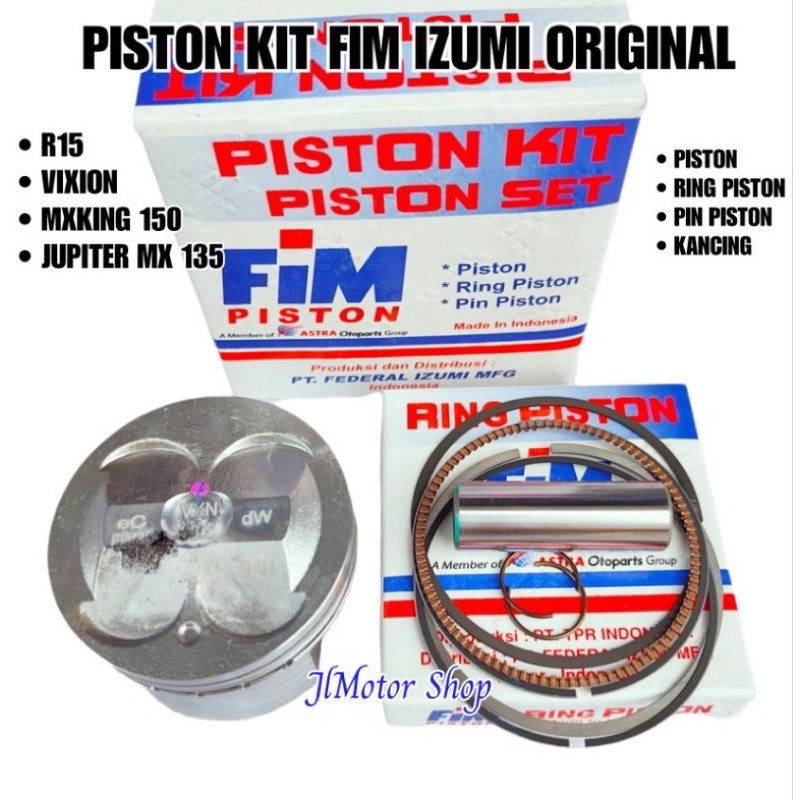 Jual PISTON FIM AH1 VIXION R15 JUPITER MX KING 150 JUPITER MX 135 XABRE ...