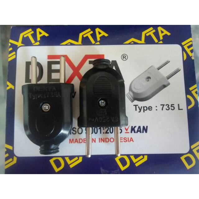 Jual Steker Gepeng 1 Phase Hitam DEXTA (Standar SNI) | Shopee Indonesia