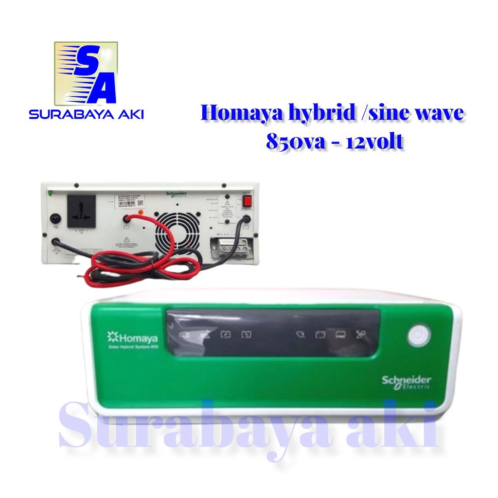 Jual HOMAYA 850VA HYBRID INVERTER SCHNEIDER HOMAYA 12V 850VA | Shopee ...
