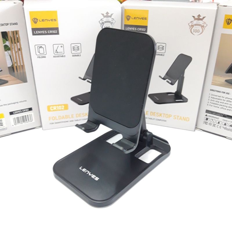 Jual Stand HP Lenyes CR102 Folding Desktop Holder Meja buat handphone ...