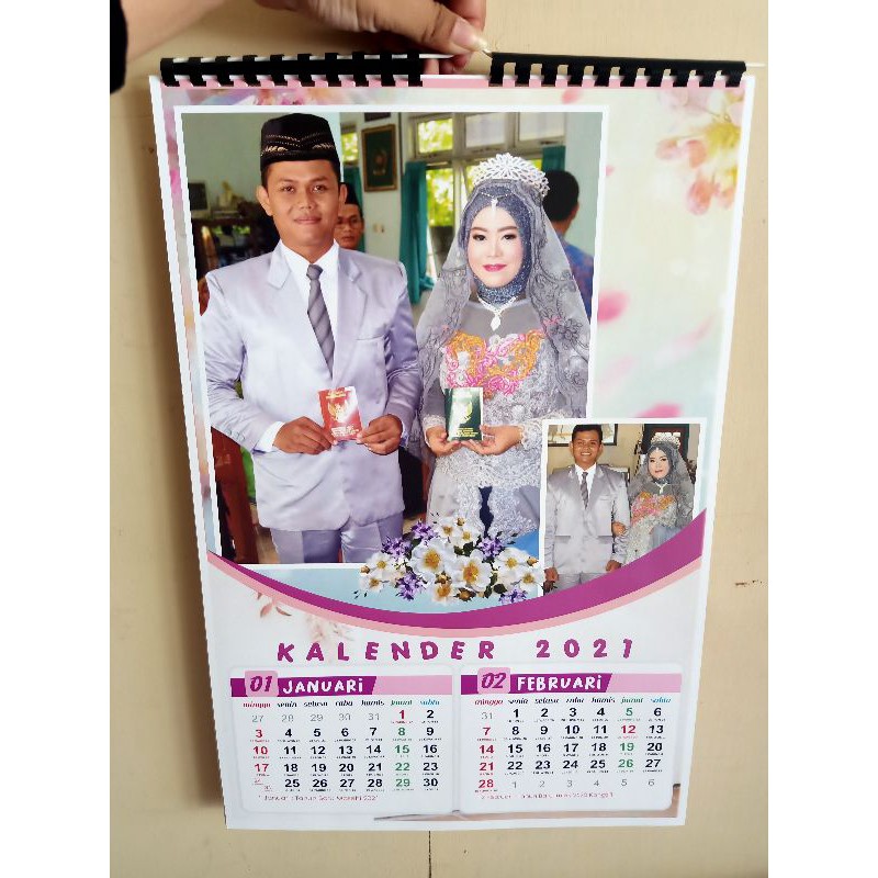 Jual KALENDER CUSTOM 6 LEMBAR 2 BULANAN | Shopee Indonesia