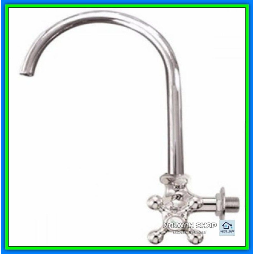 Jual Kran Cuci Piring Kran Angsa Tembok Wasser TC 040B Kran Dapur atau ...